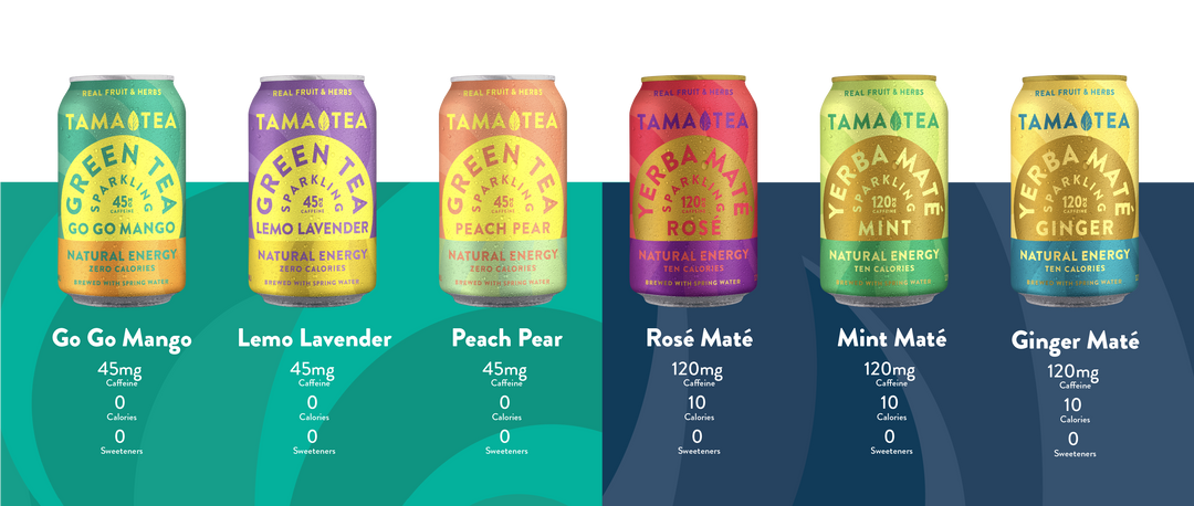 Tama Tea I Unsweetened Sparkling Yerba Mate and Green Tea